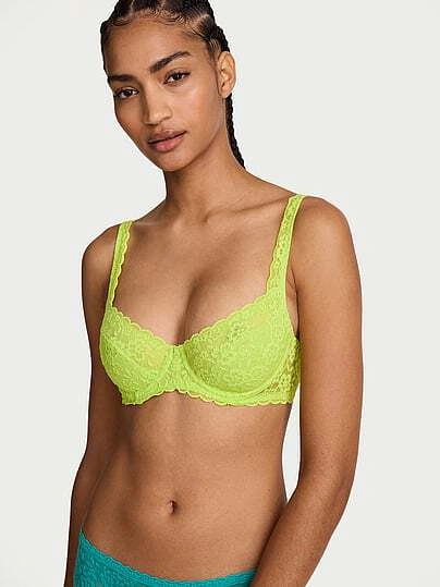 Victoria's Secret The Lacie Unlined Balconette Bra - Green