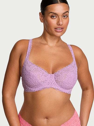 Victoria's Secret The Lacie Unlined Balconette Bra - Purple