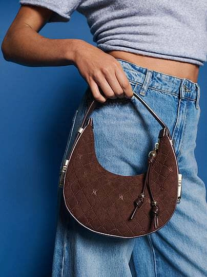 Victoria's Secret Small Crescent Bag - Brown