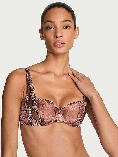 Victoria's Secret Very Sexy Sheer Reveal Unlined Balconette Bra - Print