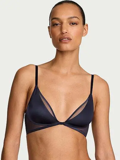 Victoria's Secret Very Sexy Sheer Reveal Unlined Modern Bralette - Blue