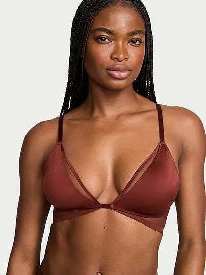 Victoria's Secret Very Sexy Sheer Reveal Unlined Modern Bralette - Print