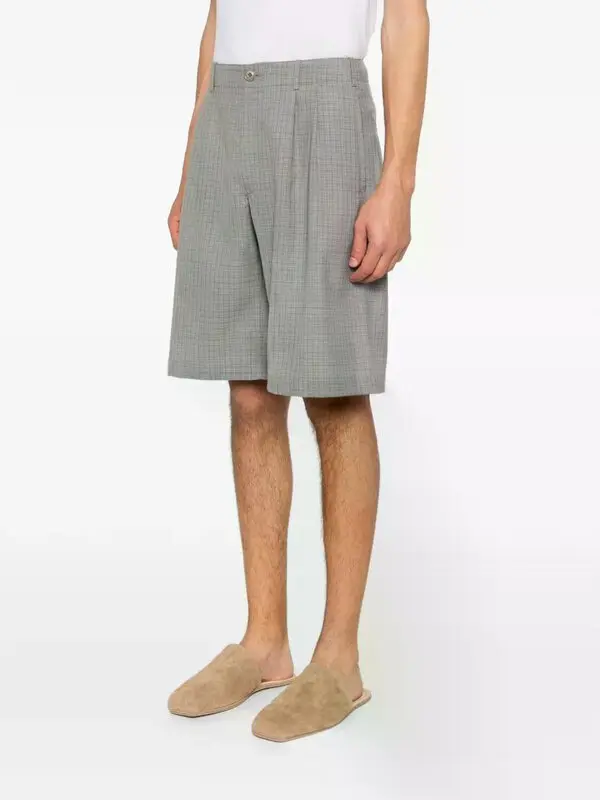 Our Legacy Ponte Check-pattern Shorts