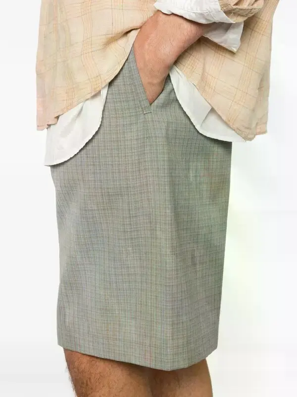 Our Legacy Ponte Check-pattern Shorts