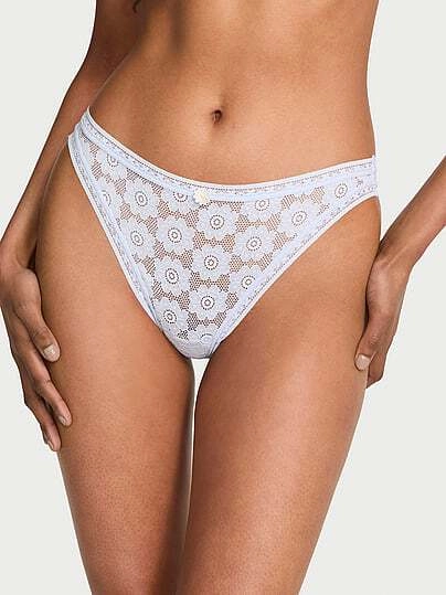 Victoria's Secret The Lacie Lace Brief Panty - Blue