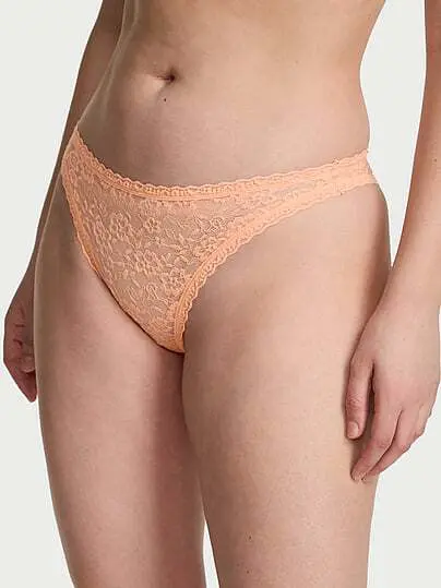 Victoria's Secret The Lacie Lace Brief Panty - Orange
