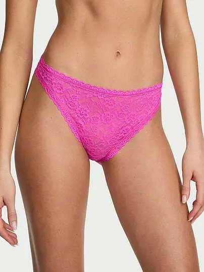 Victoria's Secret The Lacie Lace Brief Panty - Pink