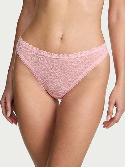 Victoria's Secret The Lacie Lace Brief Panty - Pink