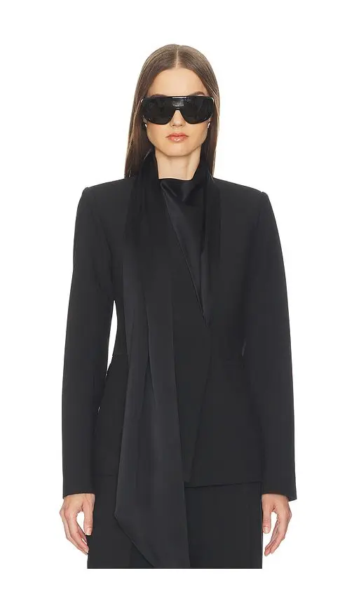 SRG Mira Blazer With Silk Scarf Detail