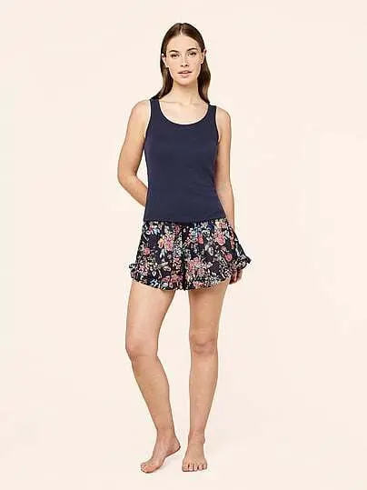 Victoria's Secret Papinelle Layla Boxer And Singlet Pajama Set - Floral