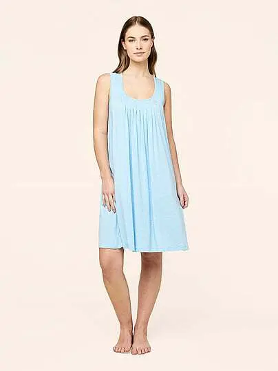 Victoria's Secret Papinelle Kate Modal Soft Pleat-front Nightie - Blue