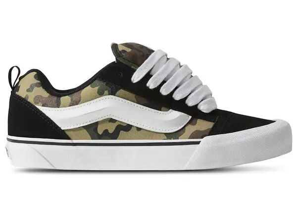 VANS Knu Skool Sneakers - Black/green