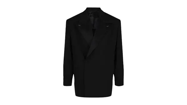 Givenchy Oversized Wool Satin Lapels Blazer Jacket