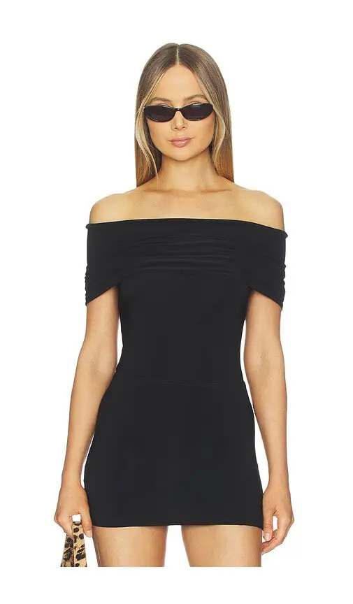 Norma Kamali Sleeveless Cowl Neck Hooded Bodysuit - Black