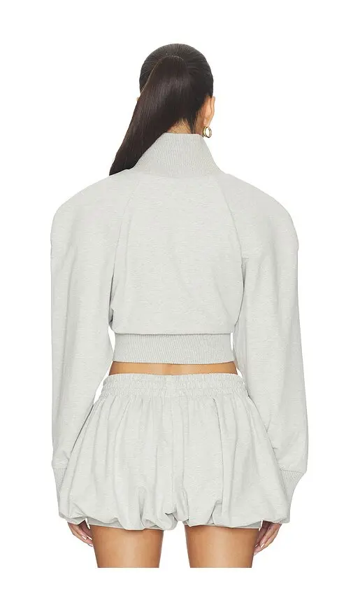 Norma Kamali Oversized Turtle Bomber Jacket - Grey