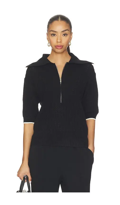 Varley Arney Half Zip Knit Polo Top