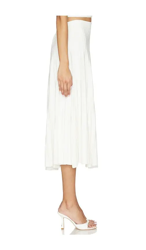 Simkhai Margoux Knit Midi Skirt - Ivory