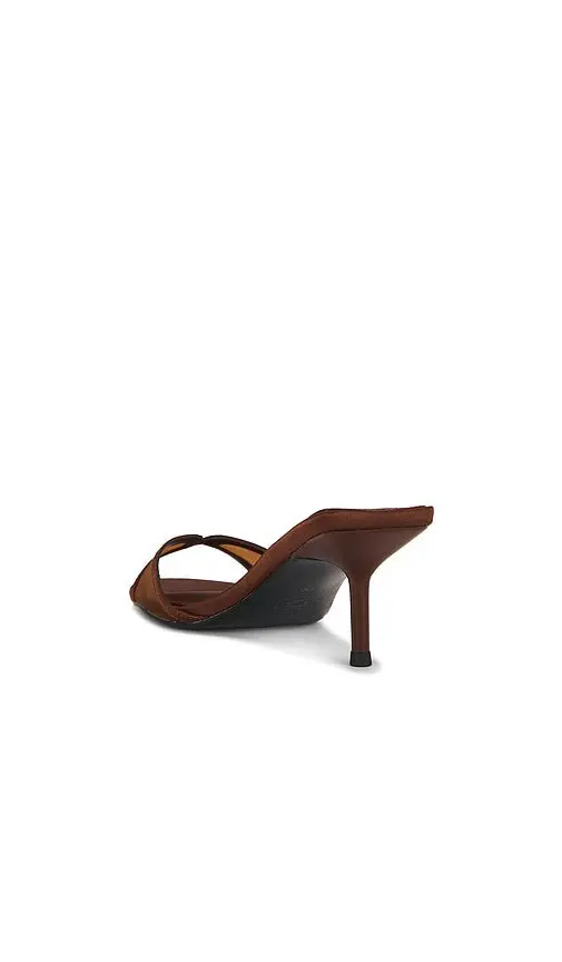 Femme La Monaco Stiletto Slipper - Brown