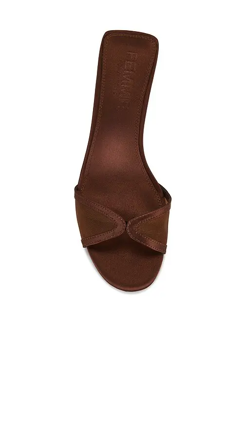 Femme La Monaco Stiletto Slipper - Brown