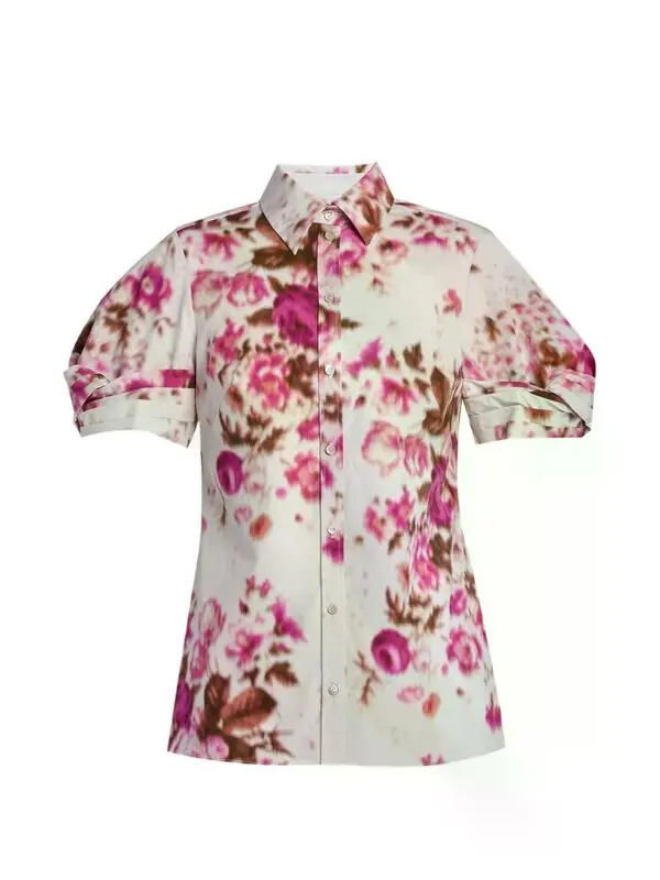 Erdem Buttoned Floral-print Shirt