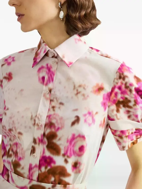 Erdem Buttoned Floral-print Shirt