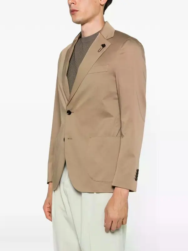 LARDINI Button-up Blazer - Brown