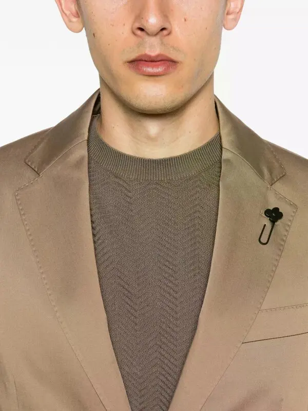 LARDINI Button-up Blazer - Brown