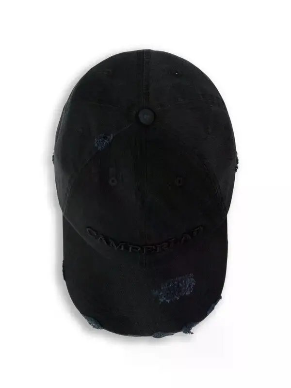 Camper Distressed Logo Cap - Black