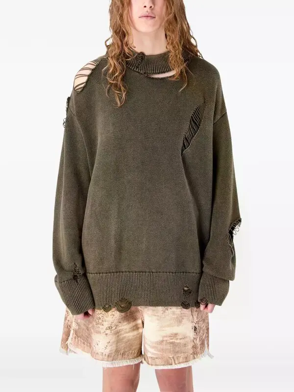 Camper Crew-neck Cut-out Sweater