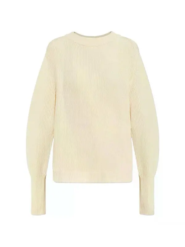 Victoria Beckham Ribbed Relaxed-fit Jumper - Neutrals