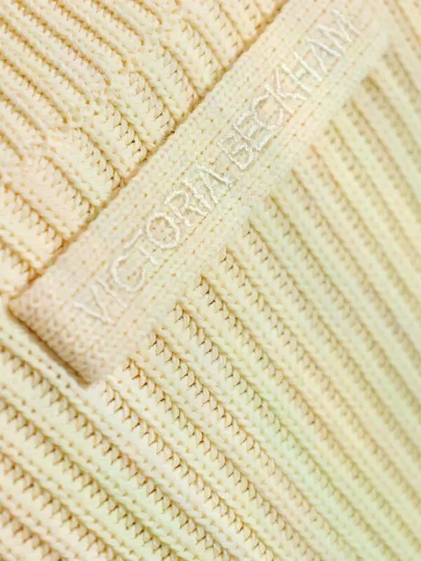 Victoria Beckham Ribbed Relaxed-fit Jumper - Neutrals