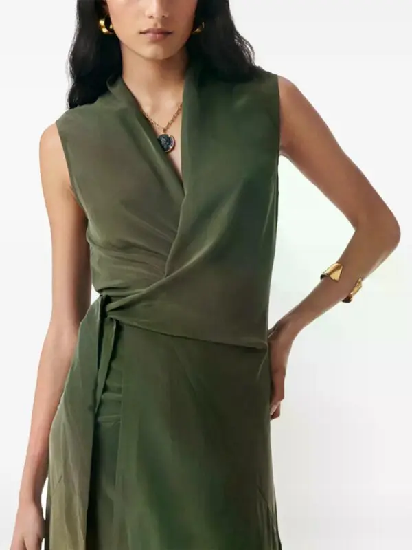 Vanessa Bruno Faye Twisted Sleeveless Maxi Dress