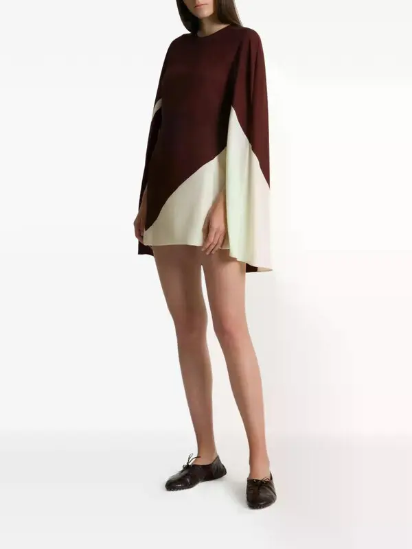 Alberta Ferretti Colourblock Mini Dress