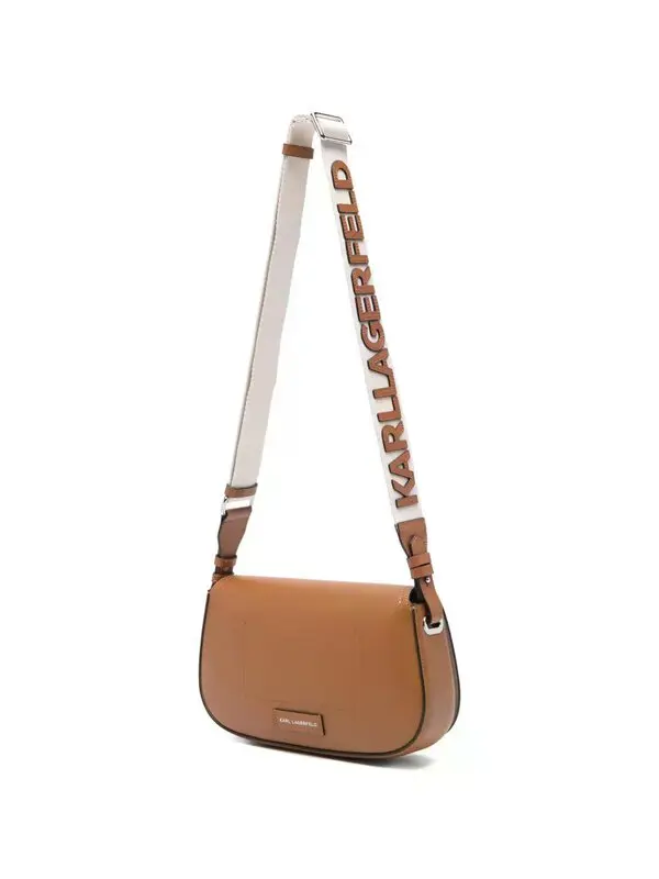 Karl Lagerfeld K/circle Perforated Shoulder Bag