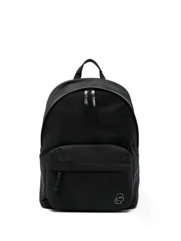 Karl Lagerfeld Front Zip Pocket Backpack