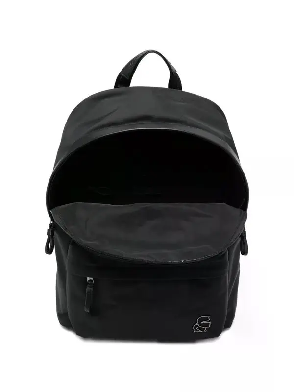 Karl Lagerfeld Front Zip Pocket Backpack