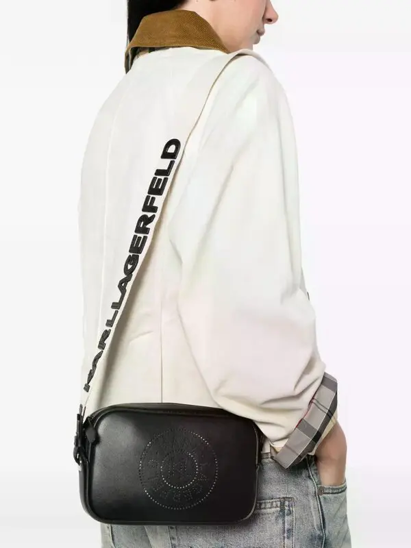 Karl Lagerfeld K/circle Logo Mini Bag - Black