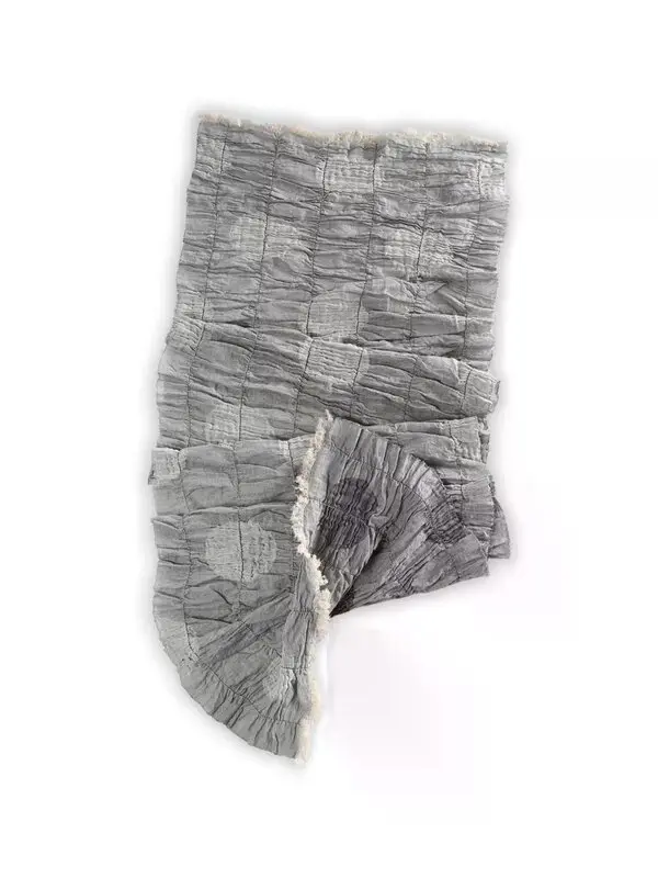 Y’s Fringed Textured Scarf