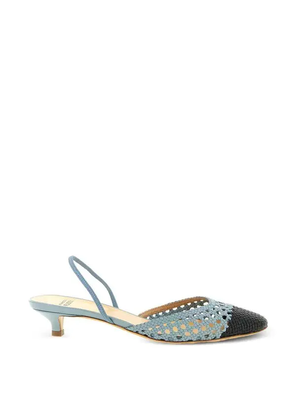 FRANCESCO RUSSO Heeled Slingback Pumps - Blue