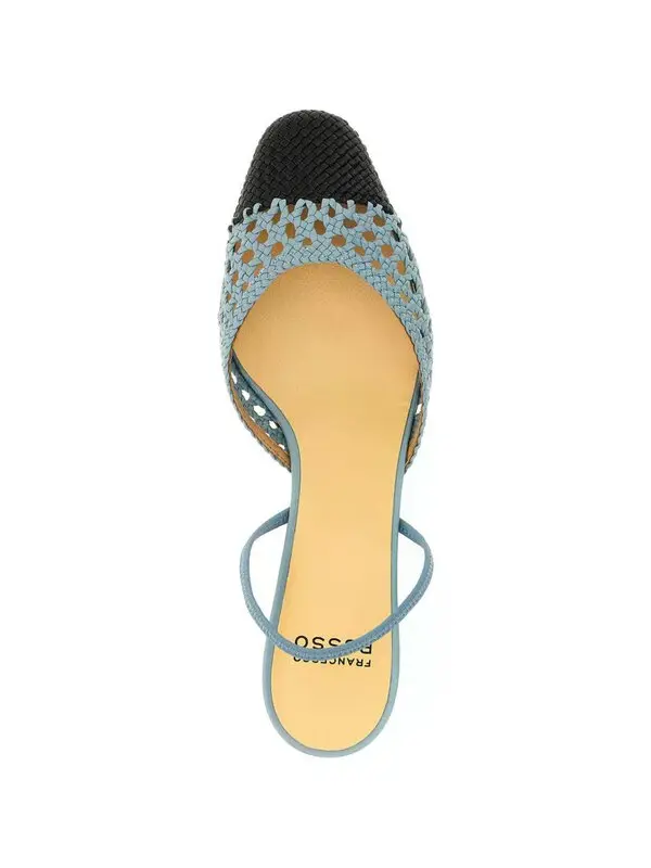 FRANCESCO RUSSO Heeled Slingback Pumps - Blue
