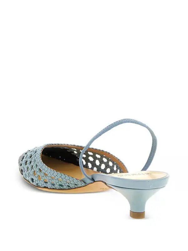 FRANCESCO RUSSO Heeled Slingback Pumps - Blue