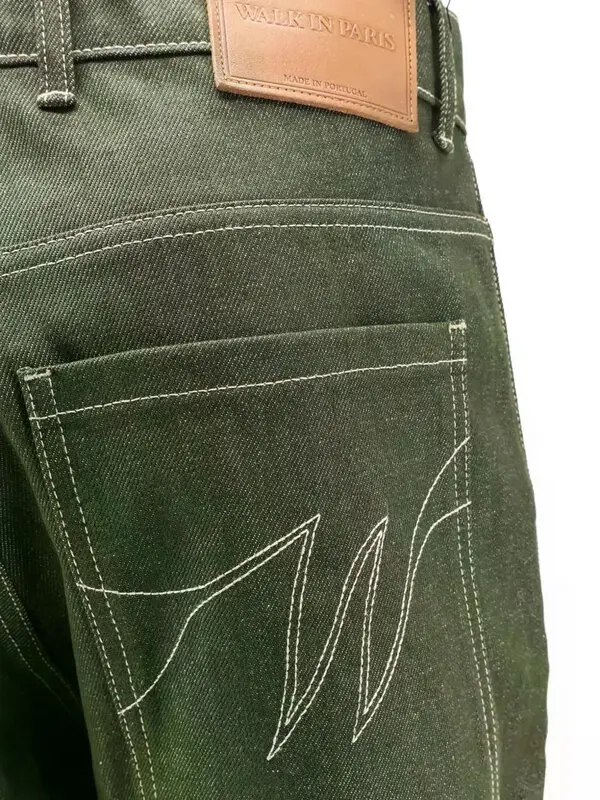 WALK IN PARIS Double Knee Logo Embroidery Trousers