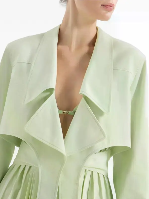 GENNY Pleated Cropped Jacket