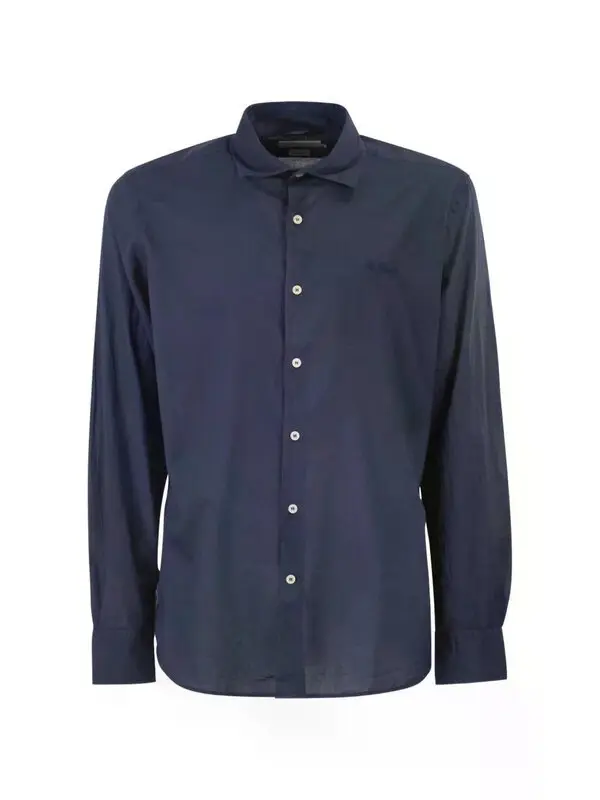 MC2 SAINT BARTH Embroidered-logo Shirt - Blue