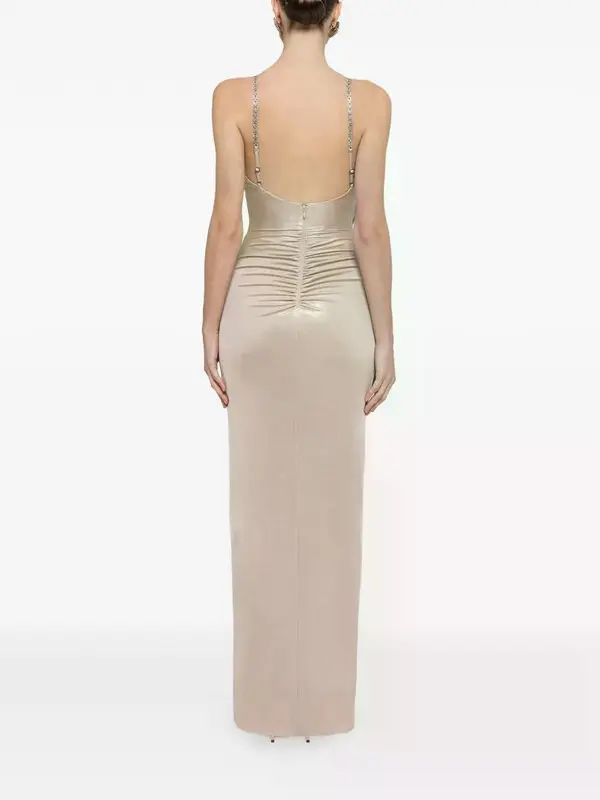 NISSA Knot Chain-strap Maxi Dress