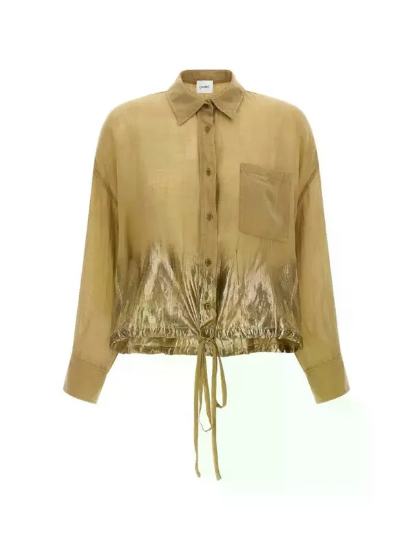 NUDE Pocket Drawstring Shirt