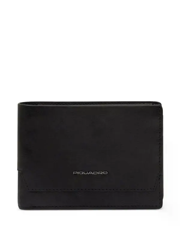 PIQUADRO Logo-detail Wallet - Black