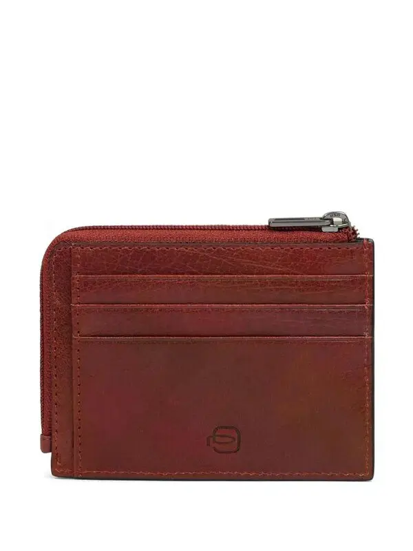 PIQUADRO Zip Cardholder - Brown