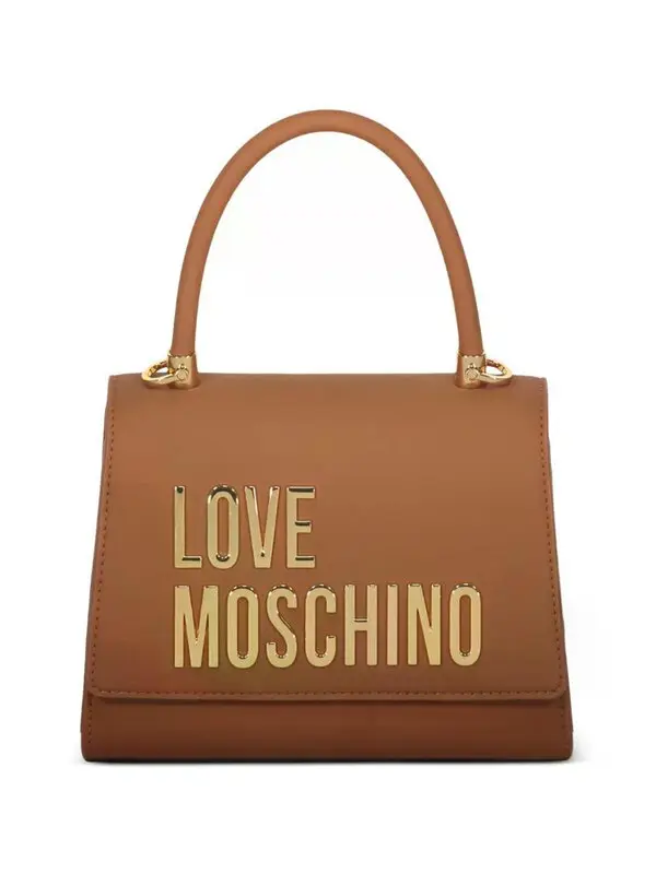 Moschino Golden Logo Tote - Neutrals