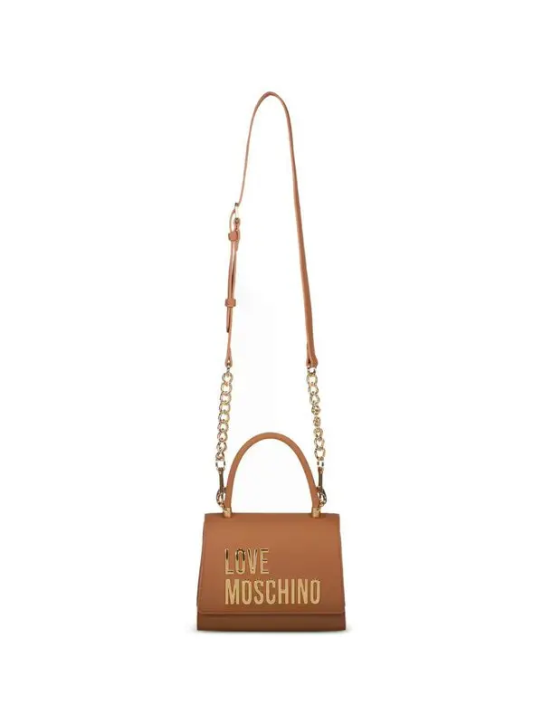 Moschino Golden Logo Tote - Neutrals